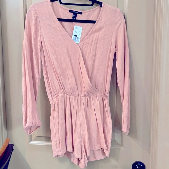 Forever 21 | Pants & Jumpsuits | Nwt Forever 2 Romper Pink | Poshmark